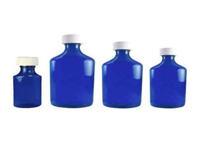 Cina Anche bottiglie liquide di plastica della medicina di spessore, 3 bottiglie liquide blu di prescrizione di OZ in vendita