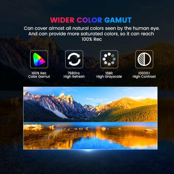 Quality Quantum Dot P0.9 P1.2 P1.5 P1.8 Small Pitch Display Pantalla Cob Gob 4k 8k Mini for sale