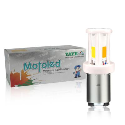 China H4 HS1 BA20D H6 Ceramic White Yellow Amber Motorcycle Headlight Bulb AC/DC8-80V for sale