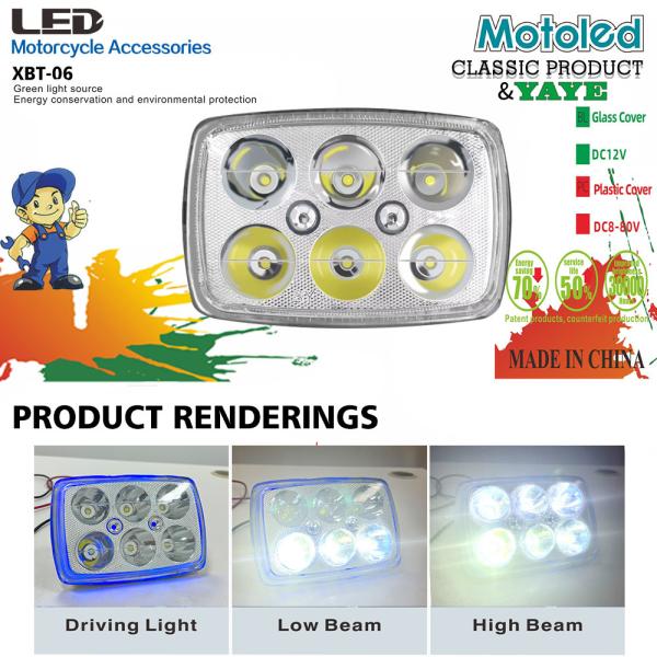 Quality CD70 CG125 Motorcycle LED Headlight with DRL and Long Lifespan Universal Fitment for sale