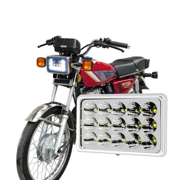 Quality DC12V 12 Lamp Chips Semi-assembly White DRL Blue Motorcycle LED Accessory Headlight for sale