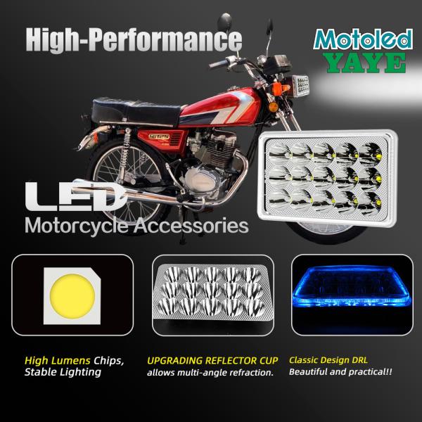 Quality DC12V 12 Lamp Chips Semi-assembly White DRL Blue Motorcycle LED Accessory for sale