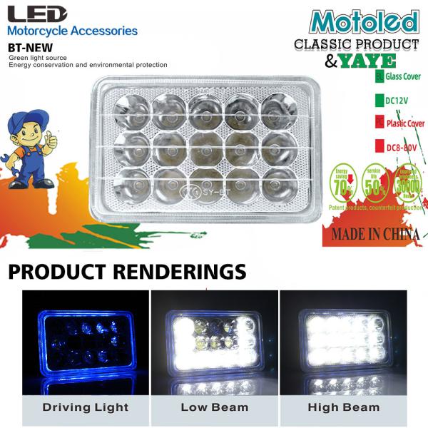 Quality DC12V 12 Lamp Chips Semi-assembly White DRL Blue Motorcycle LED Accessory for sale
