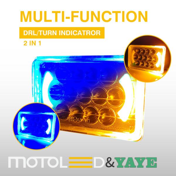 Quality 575*350*295 mm YAYE CG125 Built-in Motorcycle LED Headlight Bulb with DRL / Turn for sale