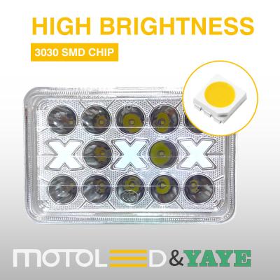 중국 플라스틱 반사기 6 * 4 인치 DC12V Cg125 125cc DRL 플래시 오토바이 LED 액세서리 전등 판매용
