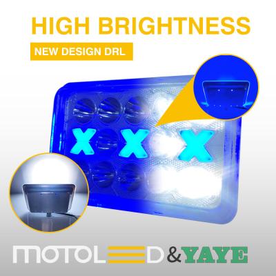 중국 플라스틱 반사기 6 * 4 인치 DC12V Cg125 125cc DRL 플래시 오토바이 LED 액세서리 전등 판매용