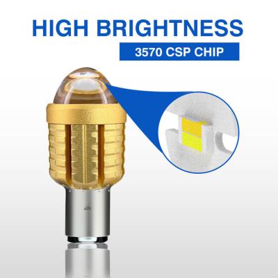 China P15D H6M Motorbike Headlight Bulb Dual Color Led H4 Motorcycle Bulb for sale