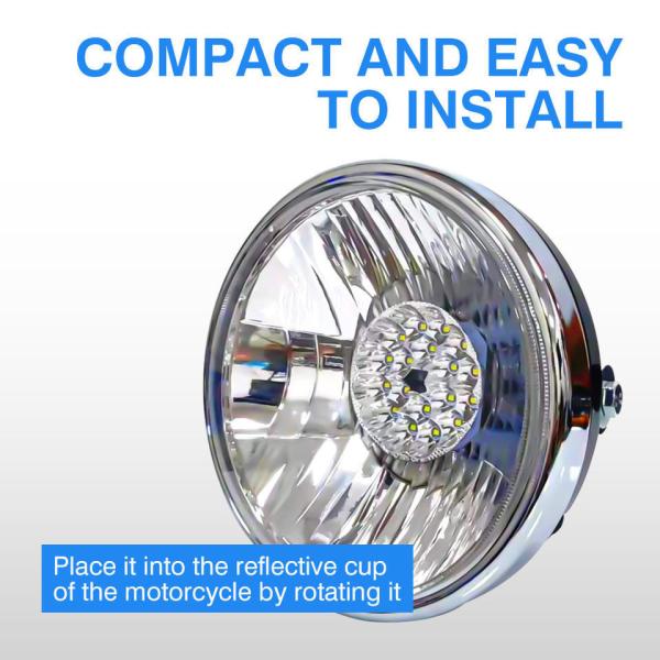 Quality 1800LM 6500k Motorcycle Mini Driving Light XYL-06-NZ Motorcycle Led Headlight for sale