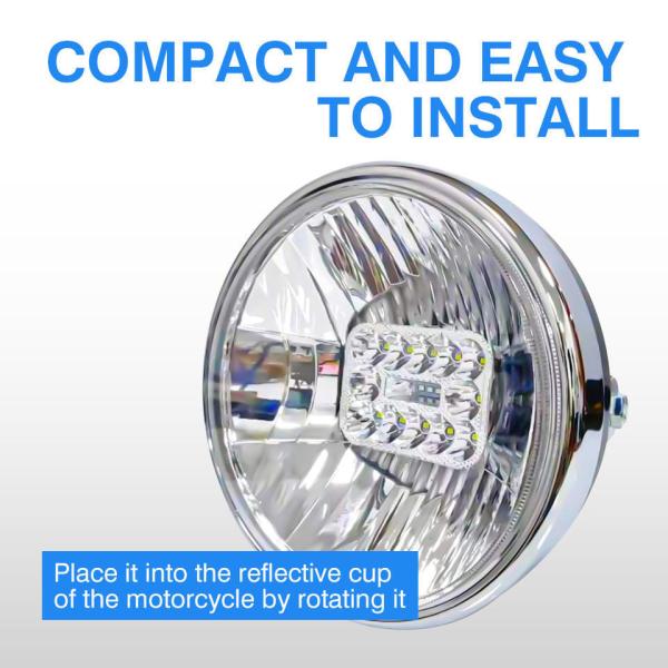 Quality XFJ-09-NZ 1800LM Motorcycle Headlight Bulb 18W H4 Motorcycle Headlight for sale