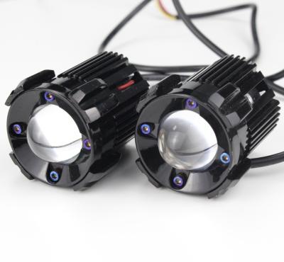 China Motorcycle Optical LED Lens Headlight IP67 LED External Spotlight 3000k/6500k/8000k for sale