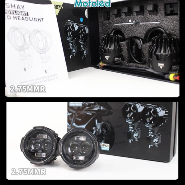 Quality 120W IP68 Motorcycle External LED Spotlight 6500K Aviation Aluminum Parts for sale