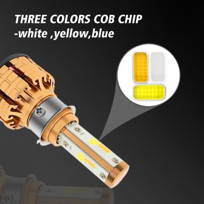 China DC8V-80V motorfietslamp ventilator koeling COB High Power Motorfiets koplamp Te koop