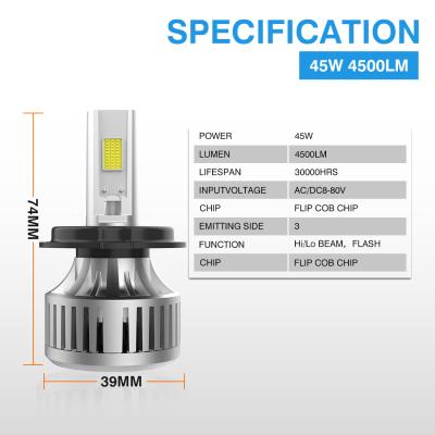 Cina Flare di motore H4 ad alta potenza per DC/AC 8-80V e COB fonte luminosa in vendita