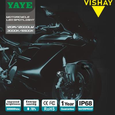China 120W Motociclo LED Lâmpadas de conversão Kit Farol comprido 8V-80V Branco Modelo CSP à venda