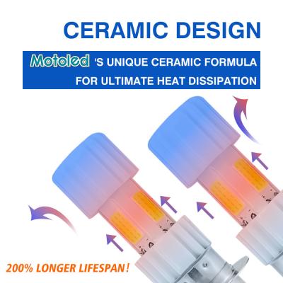Cina 18W 1800LM Ceramica P15D H4 BA20D AC DC Lampada a motore con chip COB a 3 lati in vendita