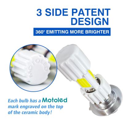 Cina 18W 1800LM Ceramica P15D H4 BA20D AC DC Lampada a motore con chip COB a 3 lati in vendita