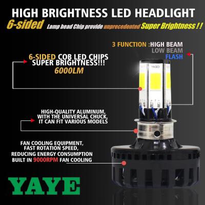 Cina YAYE M6 COB 6000LM Lampade a LED per motocicli La soluzione di illuminazione definitiva in vendita