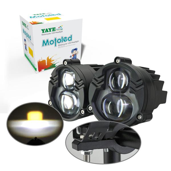Quality 3570CSP Light Source YAYE Exploradoras Motorcycle Laser Projector Lens in White/Yellow for sale
