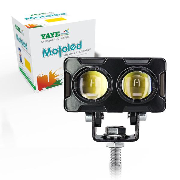 Quality 3570CSP Light Source 20W 2000LM LED Mini Spot Light for Motorcycle Yellow White Color for sale