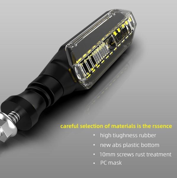 Quality Universal Motorcycle LED Turn Lamp with Waterproof Design and 6500k Light for sale