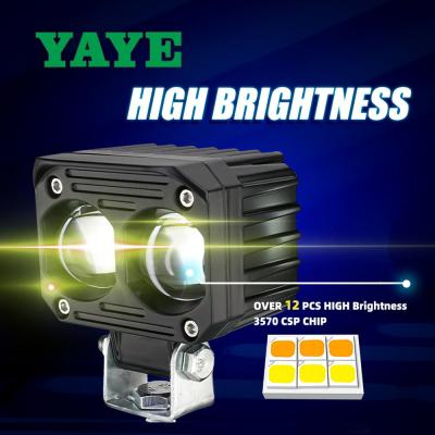 Cina YAYE Motocicletta Mini Driving Light con 40W 4000LM doppio colore e parti in alluminio per l'aviazione in vendita