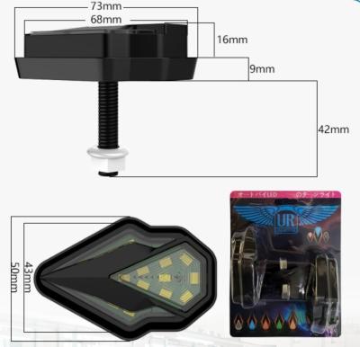China Electric Motorcycle Parts Turn Signal LED Light Normal Light 12V Bicycle Accessories for sale