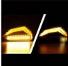 Cina YAYE Motociclo 2385 Lampade a flusso d'acqua perline LED segnale di svolta luce di avvertimento ABS materiale in vendita
