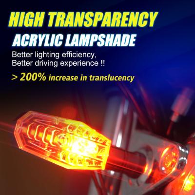 China AC DC 8V-80V 6500k Projector Lens Laser Dynamic Motorcycle Turn Indicator for sale