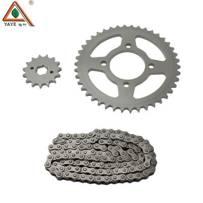 China HJ125 CM125 WY125 Motorrad-Sprocket und Ketten-Kit BAJAJ CGL Repuestos-Kits Sets zu verkaufen