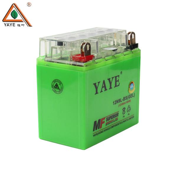 Quality IPX68 Waterproof 12V 9AH Motorcycle Battery Dry Starting Lighting 300 Times for sale