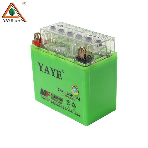 Quality IPX68 Waterproof 12V 9AH Motorcycle Battery Dry Starting Lighting 300 Times for sale