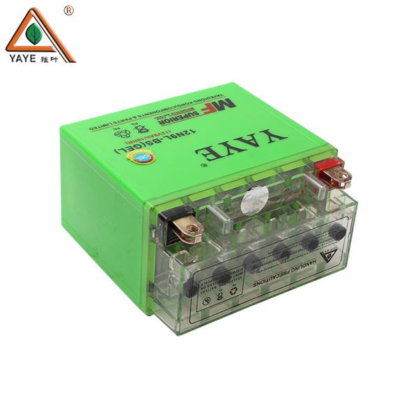 Quality IPX68 Waterproof 12V 9AH Motorcycle Battery Dry Starting Lighting 300 Times for sale