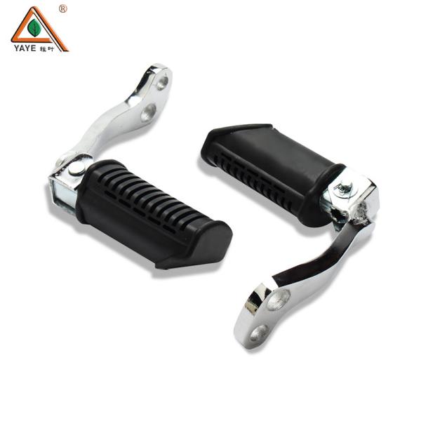 Quality GN125 Motorcycle Front Footrest Parts Aluminum Rubber Wide Foot Pegs For for sale