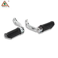 Quality GN125 Motorcycle Front Footrest Parts Aluminum Rubber Wide Foot Pegs For for sale