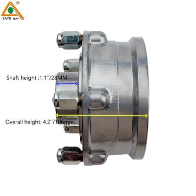 China Motorcycle accessories wheel hub three wheel motorcycle front wheel 5 hole Ring interchanger 6304 brake pan for sale