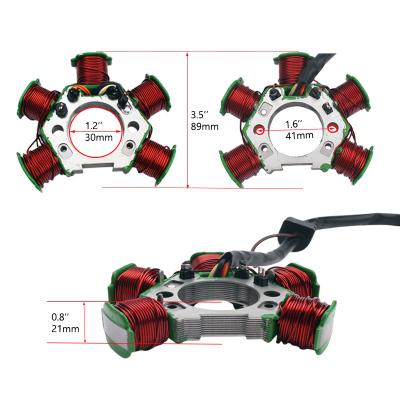 China TVS-5 Magnet Motor Stator Coil New Condition Plastic Ignition Coil for Motorcycle Parts Packed in Box for sale