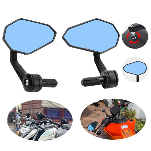 Quality Diamond Shaped Handle Mirror Suitable for 22mm Handle Width Motorcycle Rearview Mirror Motorcycle Universal Accessories for sale
