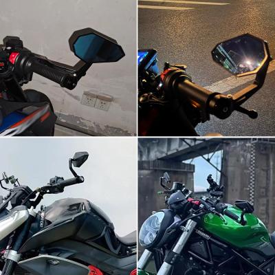 Cina Specchietto retrovisore con maniglia a forma di diamante adatto per manubri da 22 mm, accessori universali per moto in vendita