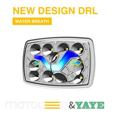 Cina YAYE CD70 CG125 faro a LED da 70cc 12V con DRL e indicatore di curva in vendita