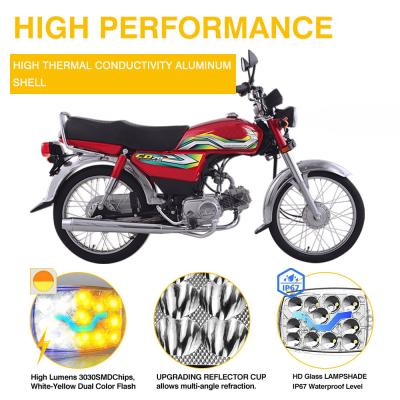 Cina YAYE CD70 CG125 faro a LED da 70cc 12V con DRL e indicatore di curva in vendita
