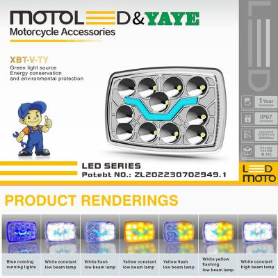 Cina YAYE CD70 CG125 faro a LED da 70cc 12V con DRL e indicatore di curva in vendita