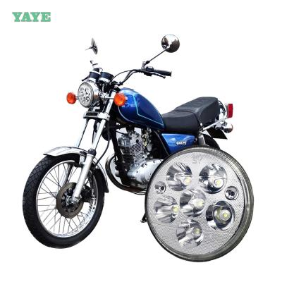 China YAYE 5.75 Inch GN125 LED Headlight with DC12V High Thermal Conductivity Aluminum and Daytime Running Light for sale