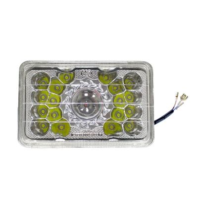 China YAYE High Power 18 Beads Motorcycle LED Square Headlight with 1800LM Brightness and 50000 Hours Lifespan for sale
