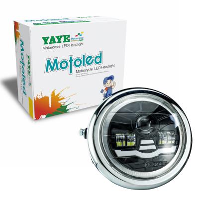 China 6 Inch Motorcycle Round Headlight Assembly with 4800LM Projector and 6500K White Light for sale