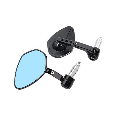 China Diamond Shaped Mirror Suitable for 22mm Handle Width Adjustable Motorcycle Rearview Mirror Motorcycle Universal Accessories for sale