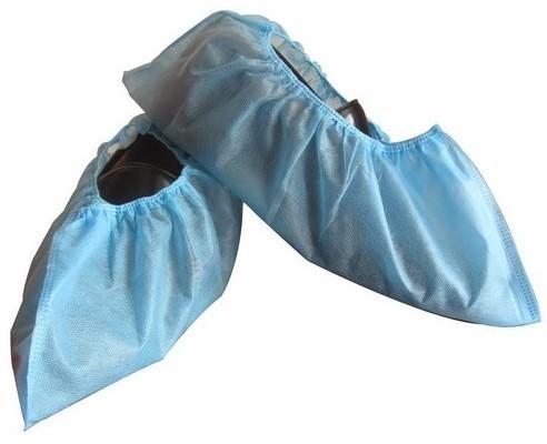 Quality Disposable Non-Woven PP CPE Shoecover Medical Textile Products Non - Skid Shoe Cover for sale