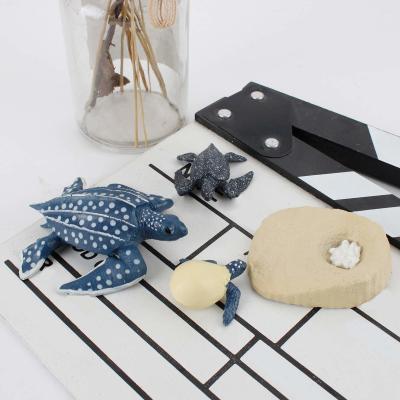 China 4 PCS Oceaan Zee Zeedier Model Figuren Levenscyclus Schildpad Leatherback Figuur Te koop