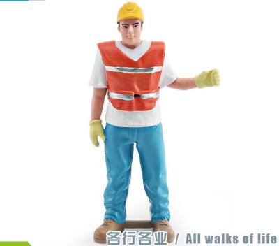 Cina Persone al lavoro Modello Ufficiale di sicurezza giocattoli Figura Fingere professionisti Figurine Carriera Figurine Giocattoli per ragazzi Ragazze Bambini in vendita