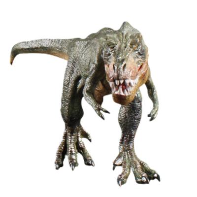 Cina Figura di dinosauro realistico Set di figure di tirannosauro verde per l'immaginazione in vendita