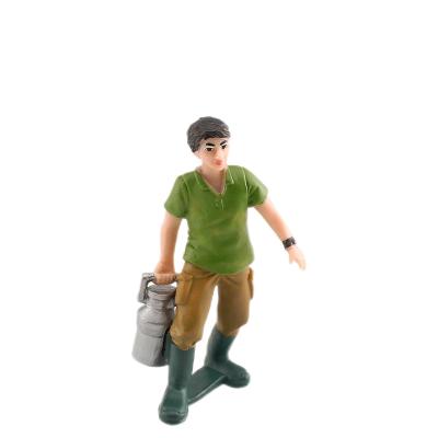 Cina Ragazzi in scatola di latte Persone al lavoro Modello Figure giocattolo Fingere professionisti Figure Carriera Figure Giocattoli in vendita